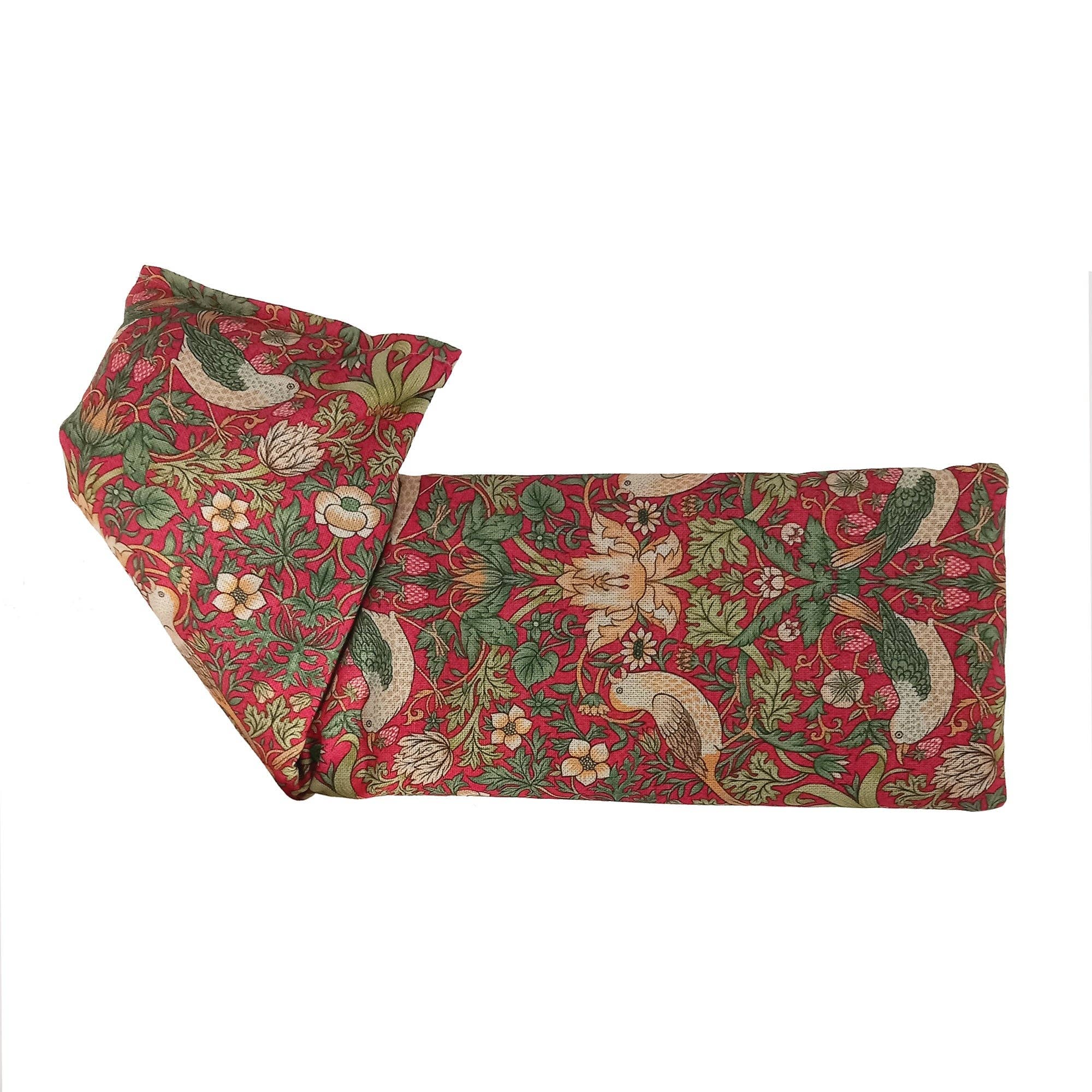William Morris Strawberry Thief Crimson Cotton Wheat Bag: Lavender ...