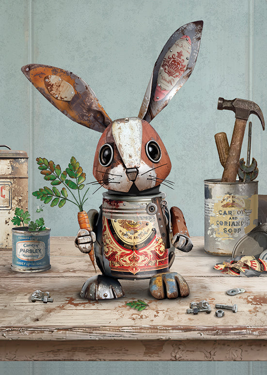 Scrap Rabbit - card – Whynot Gallery