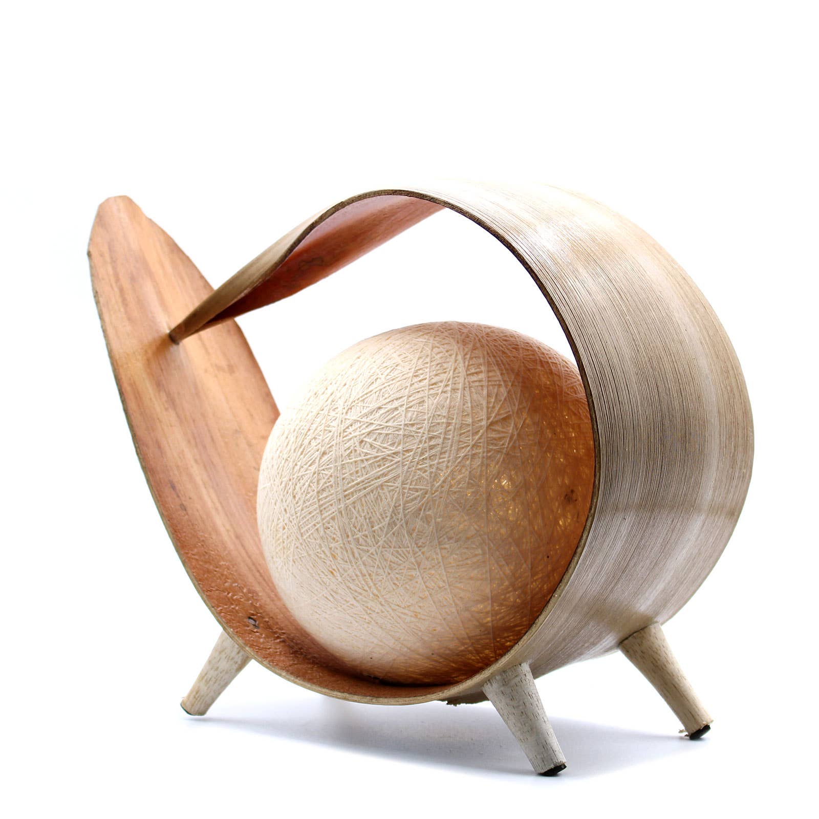 Natural Coconut Lamp UK Plug - Natural Loop – Whynot Gallery