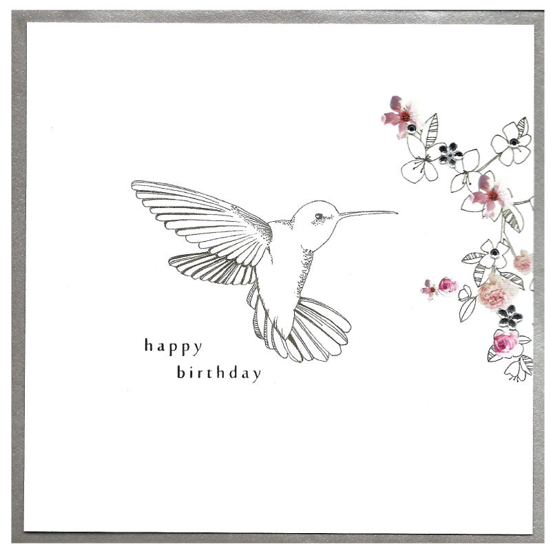 Happy Birthday hummingbird - Greetings card – Whynot Gallery